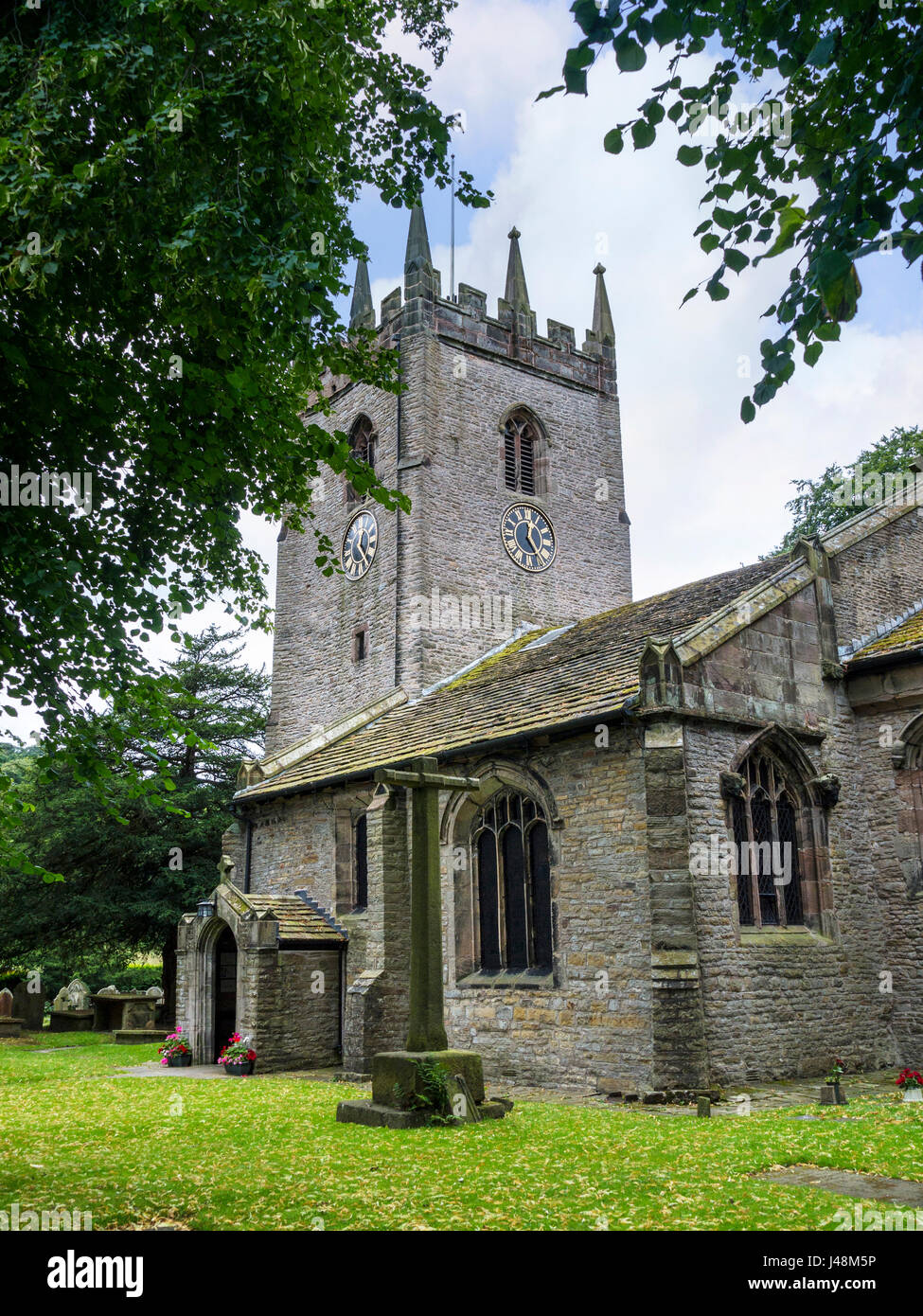 St Christopher`s Church is in the small village of Pott Shrigley ...
