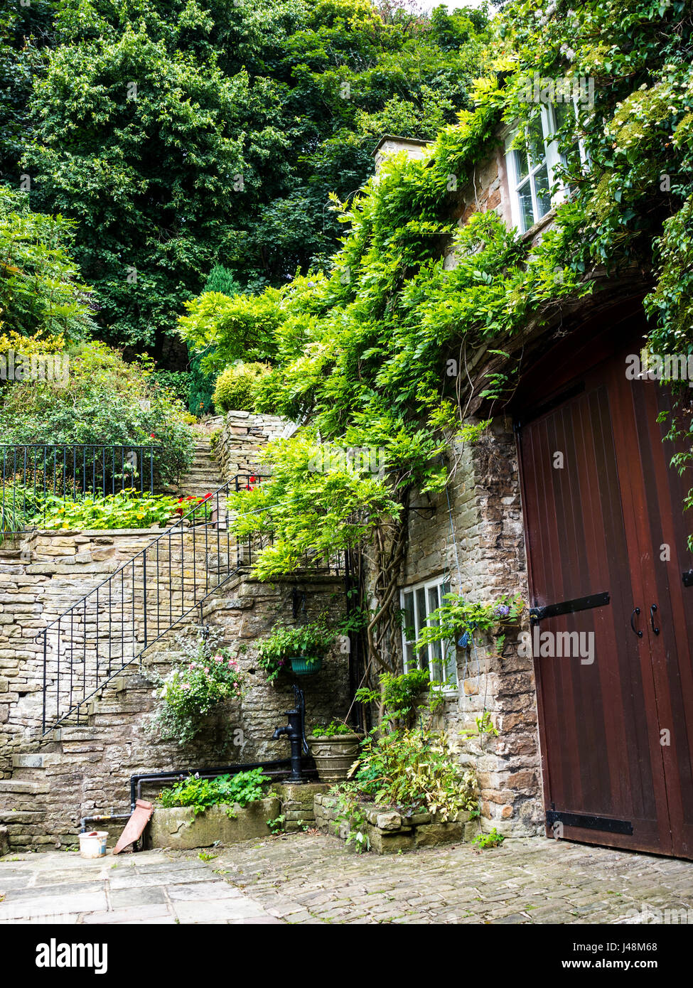 Cottage and Garden in the small village of Pott Shrigley, Cheshire ...