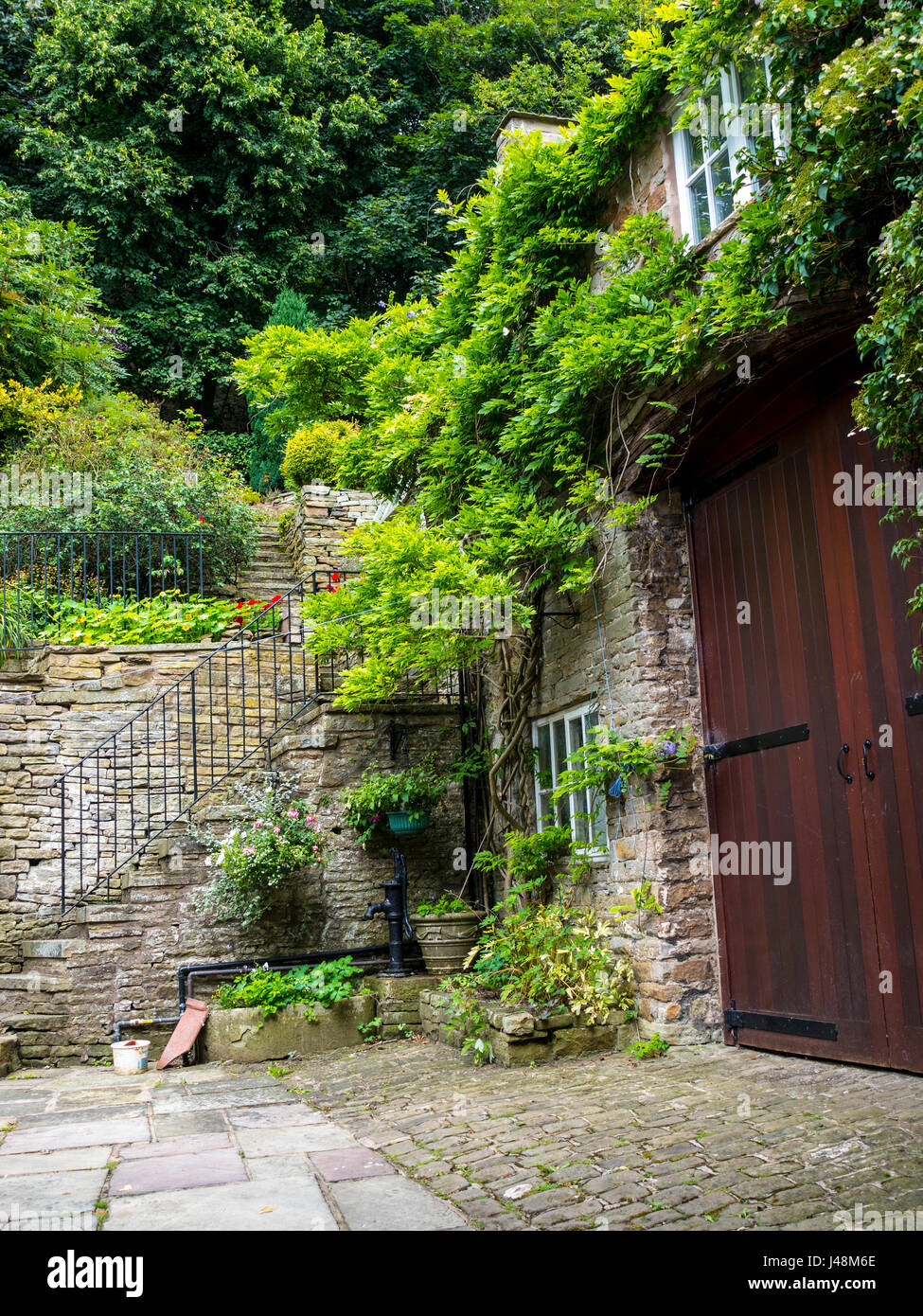 Cottage and Garden in the small village of Pott Shrigley, Cheshire ...