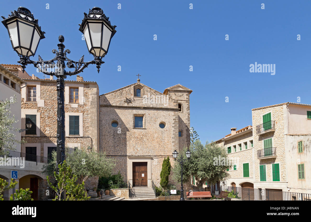 church in Banyalbufar, Majorca, Spain Stock Photo - Alamy