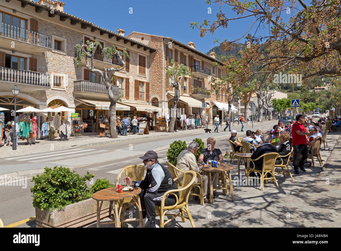main road in Valldemossa, Majorca, Spain Stock Photo - Alamy
