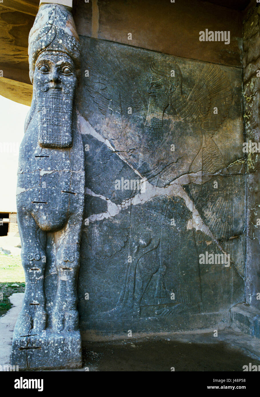 Assyrian winged bull hi-res stock photography and images - Alamy