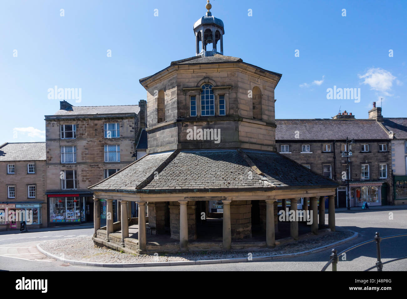 Octagonal Stone Market Cross Barnard Castle Co. Durham built 1747 by ...