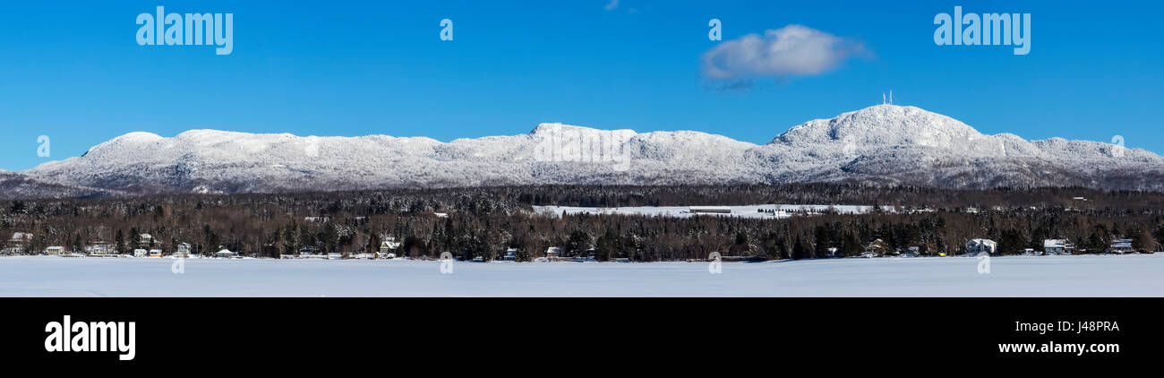 Mount Orford range in winter; Orford, Quebec, Canada Stock Photo - Alamy