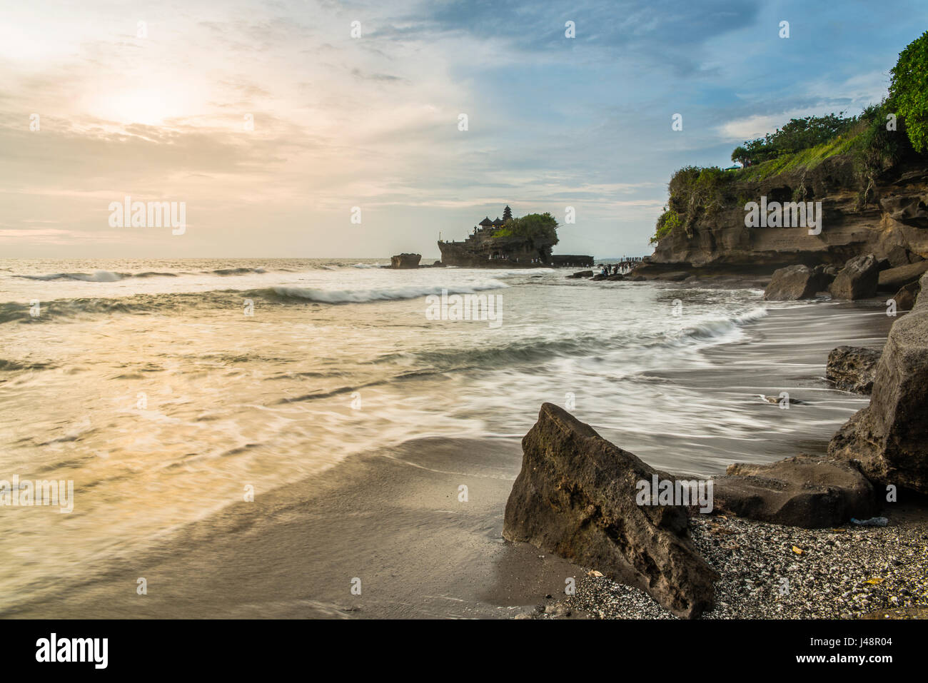 Tanah Lot temple; Bali Island, Indonesia Stock Photo - Alamy