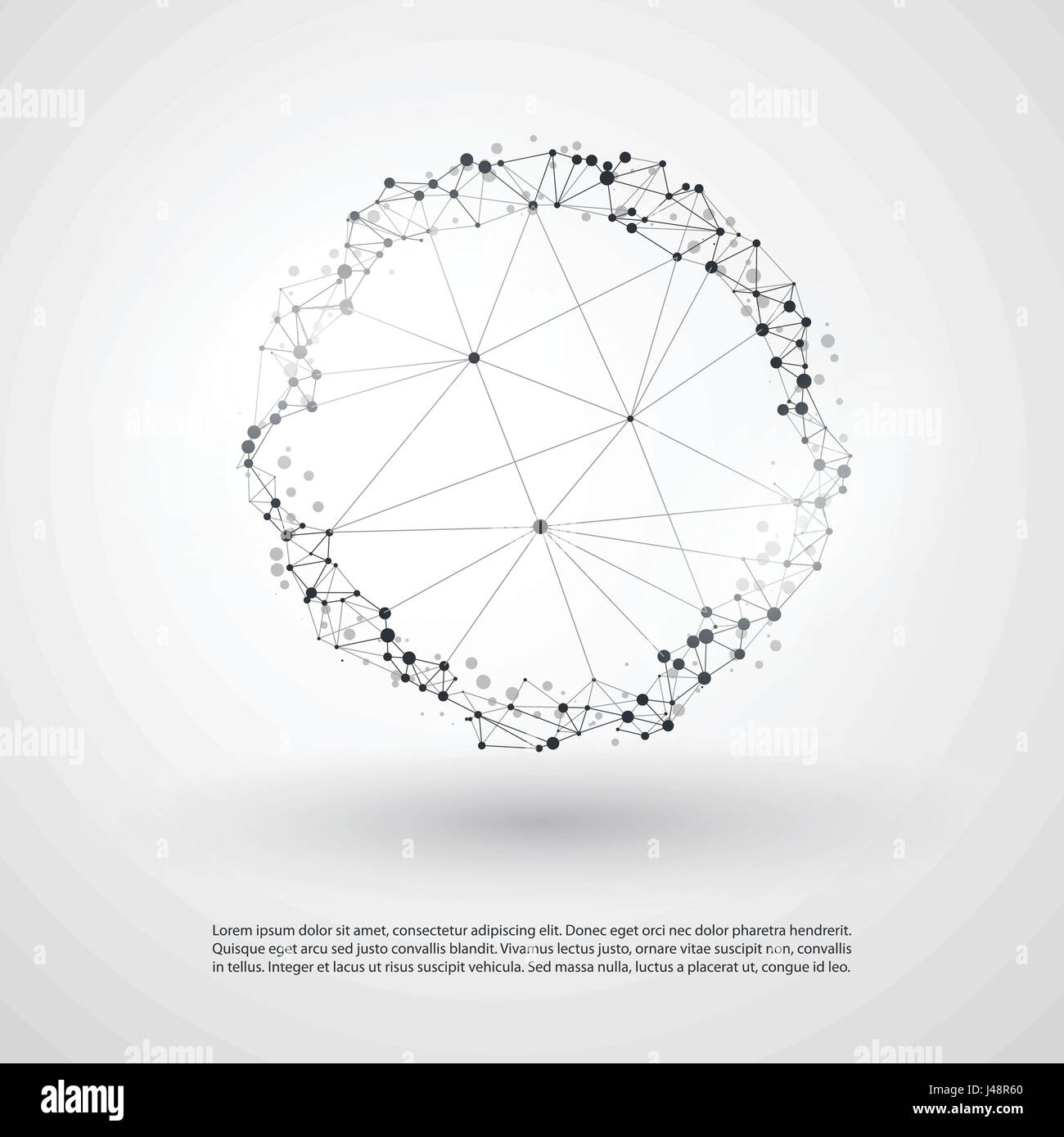 Abstract Cloud Computing And Global Network Connections Concept Design
