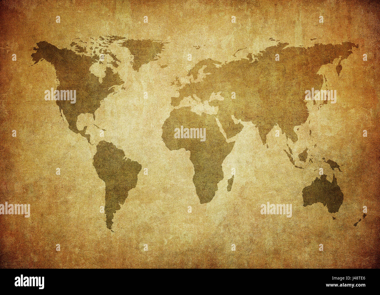 grunge map of the world Stock Photo - Alamy