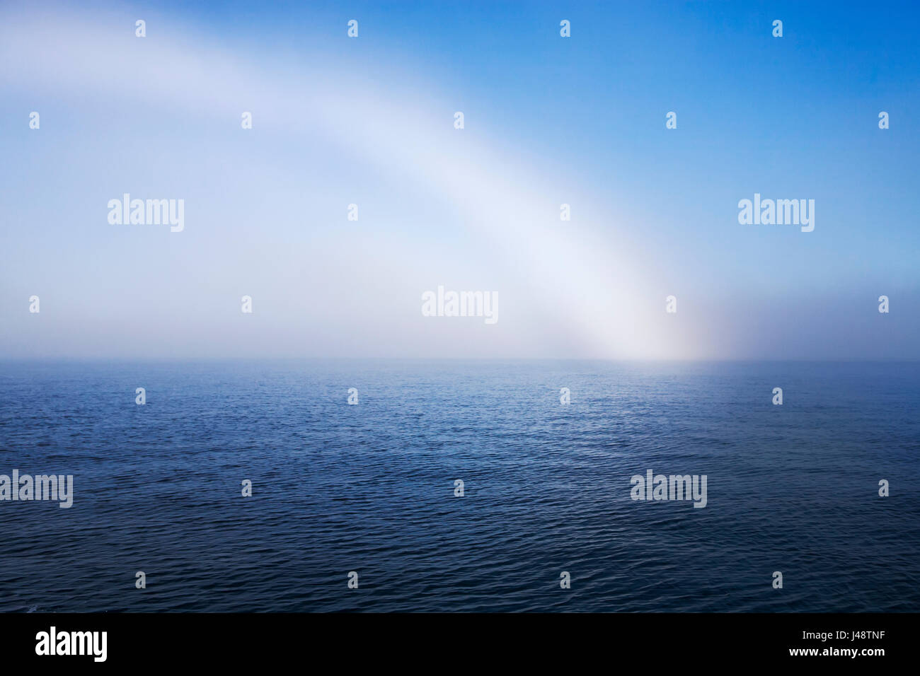 A Fog Bow; False Pass, Southwest Alaska, United States Of America Stock ...