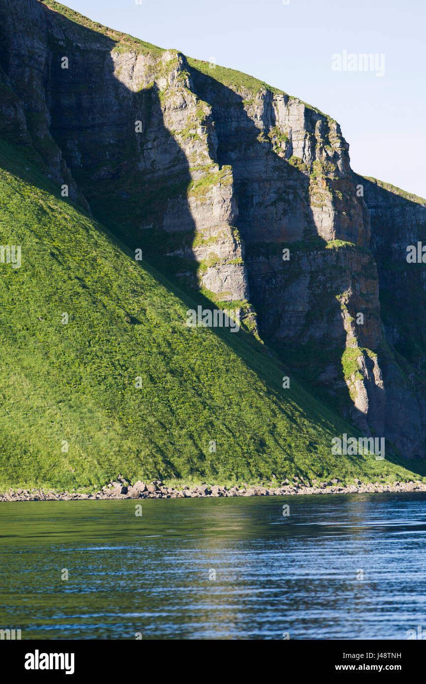 The Pallisade Cliffs In Ikatan Bay Of False Pass, Also Known As ...