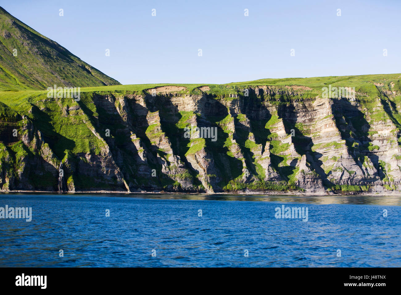 The Pallisade Cliffs In Ikatan Bay Of False Pass, Also Known As ...
