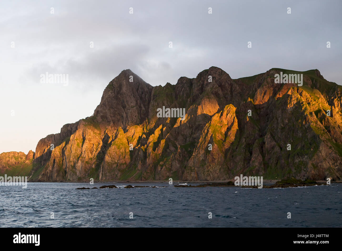 Cape Pankof On Unimak Island In The Pacific Ocean Near The Entrance To ...