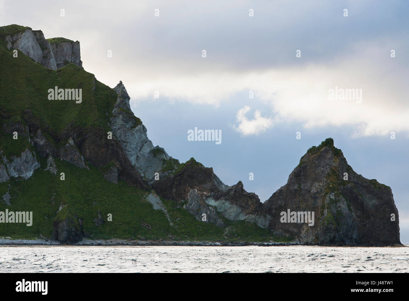 Cape Pankof On Unimak Island In The Pacific Ocean Near The Entrance To ...
