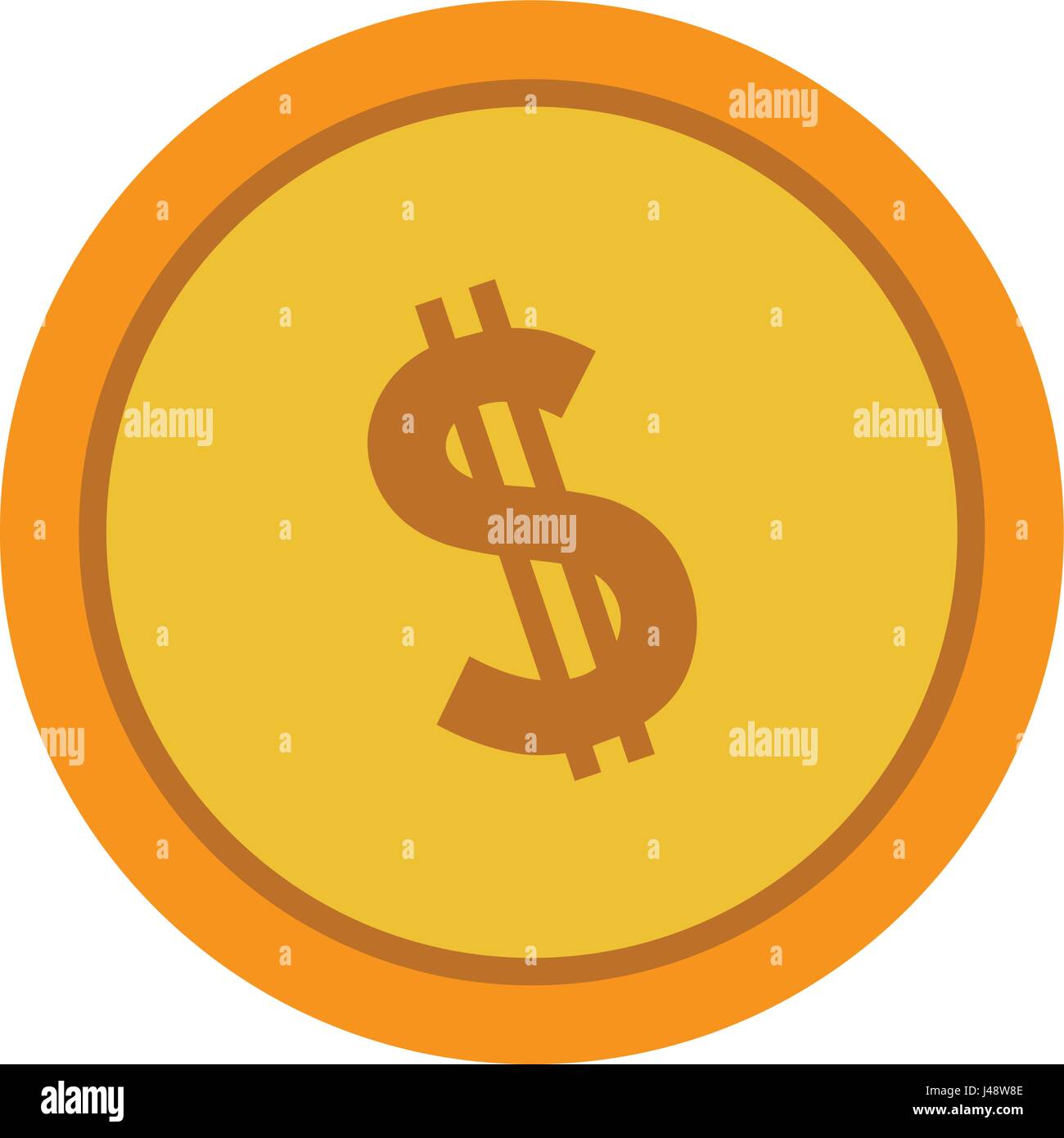 money coin icon Stock Vector Image & Art - Alamy