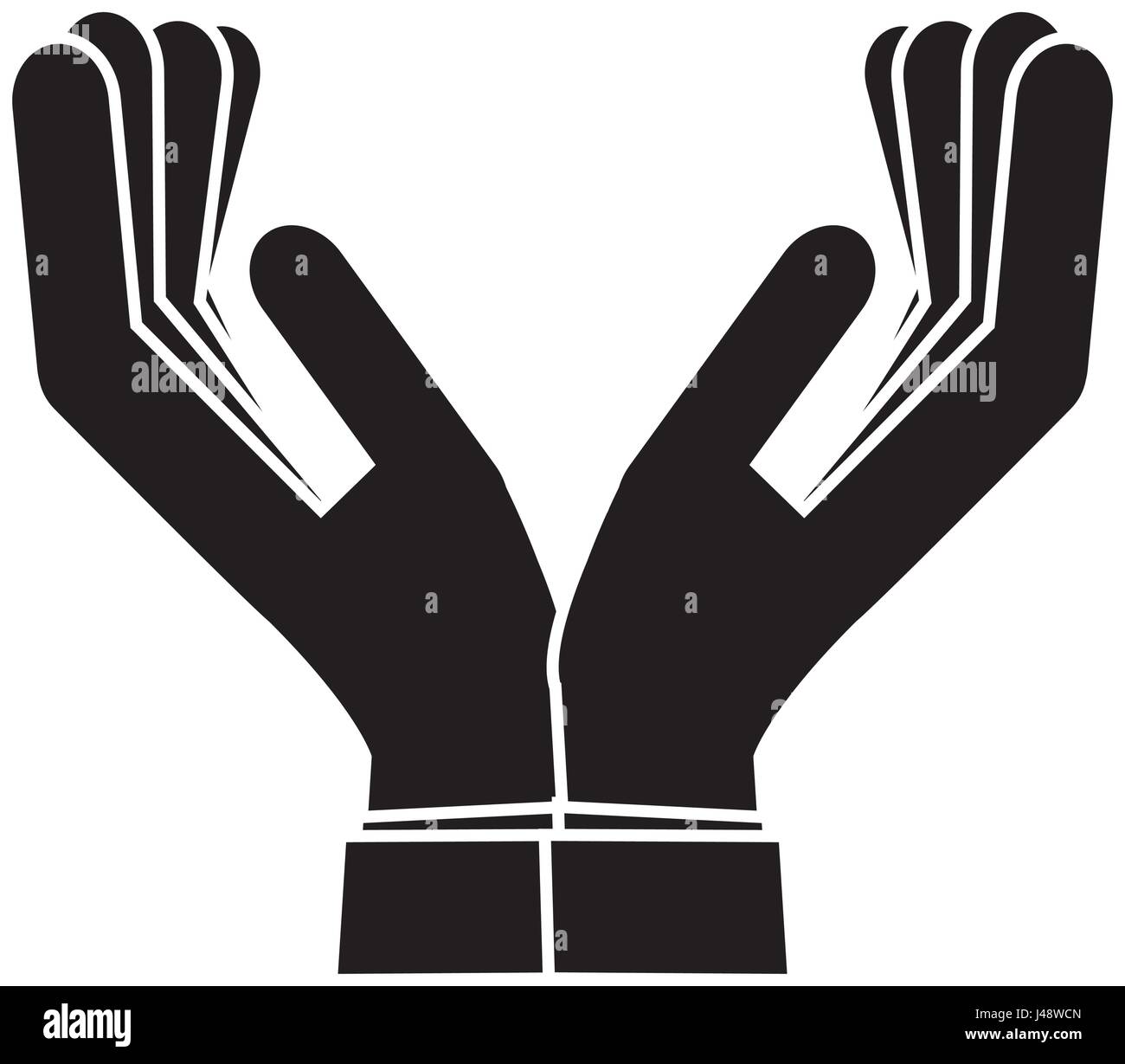 human hands icon Stock Vector Image & Art - Alamy