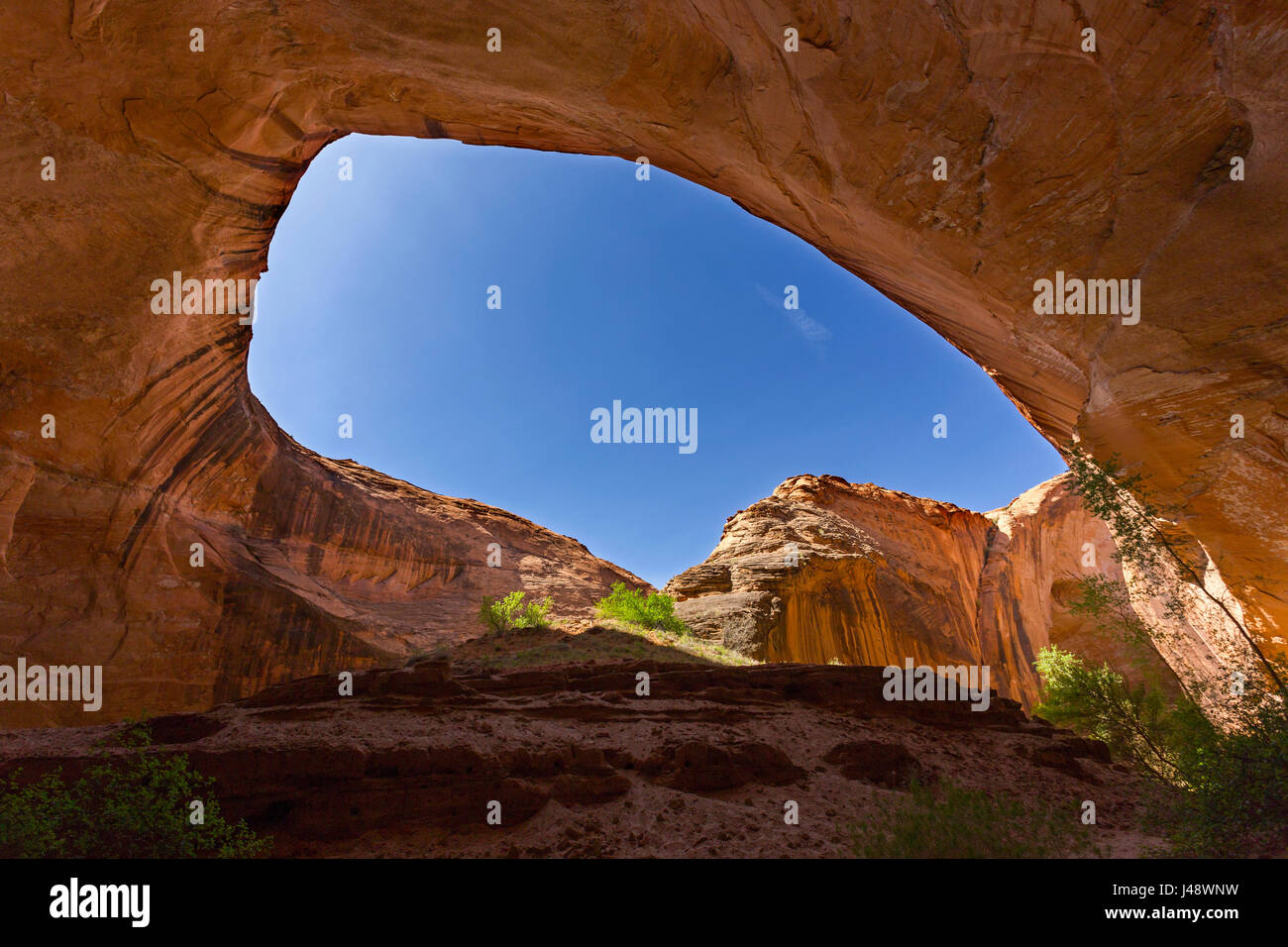 Grotto Cavern Skyward View Landscape Famous Jacob Hamblin Arch Rock ...