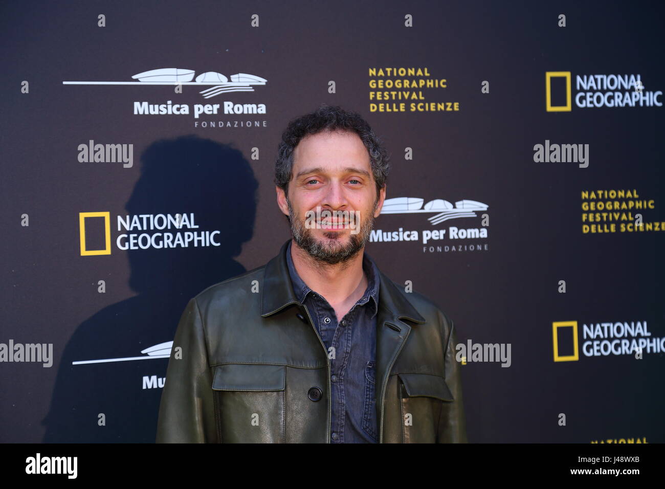 Rome, Italy. 10th May, 2017. Italian actor Claudio Santamaria during ...
