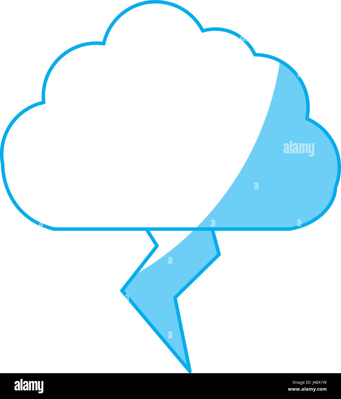 cloud and thunder icon Stock Vector Image & Art - Alamy