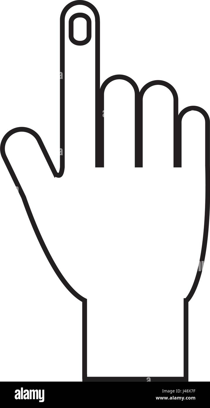 human hand icon Stock Vector Image & Art - Alamy