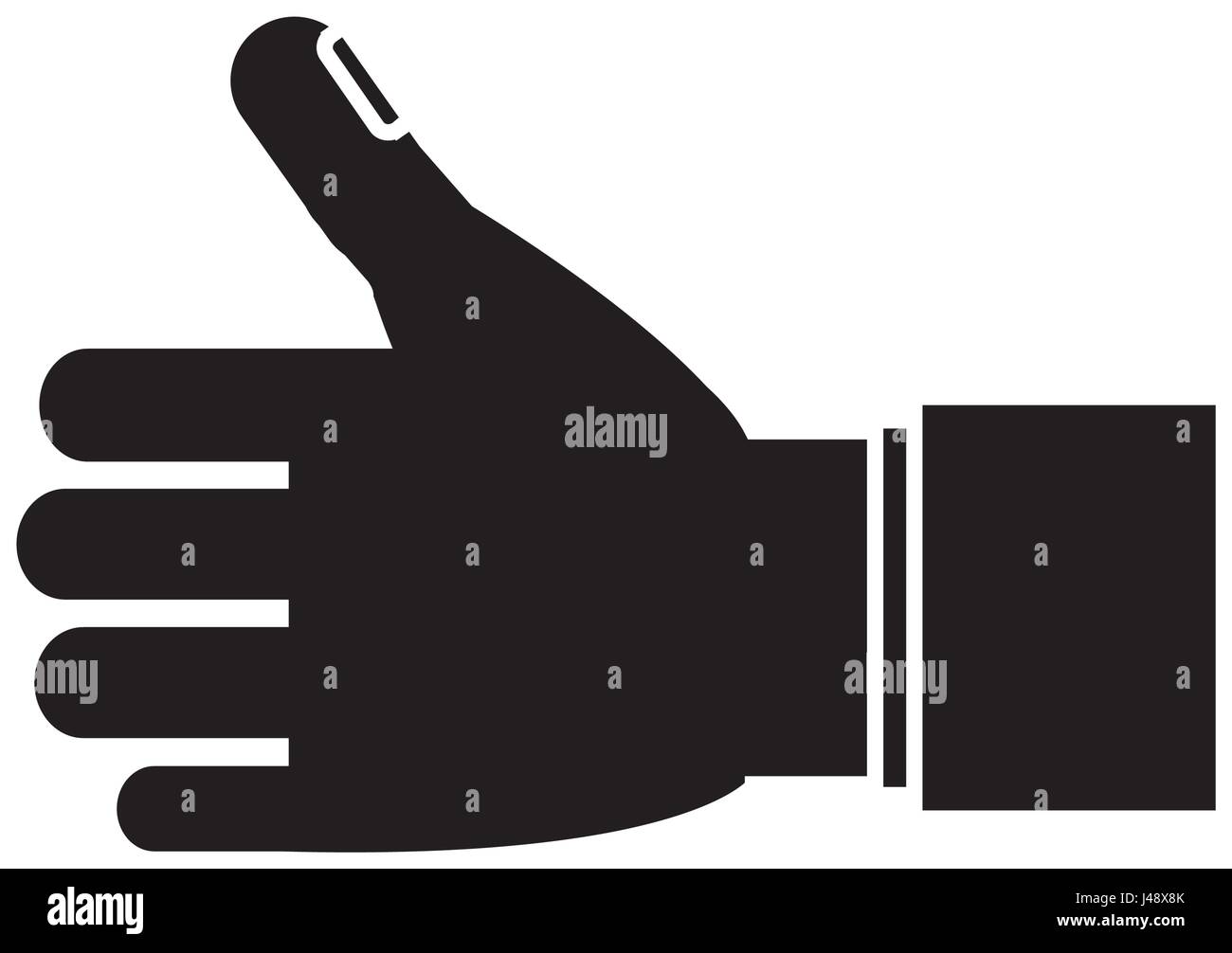human hand icon Stock Vector Image & Art - Alamy