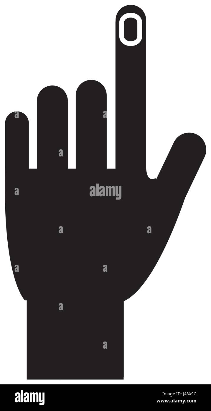human hand icon Stock Vector Image & Art - Alamy
