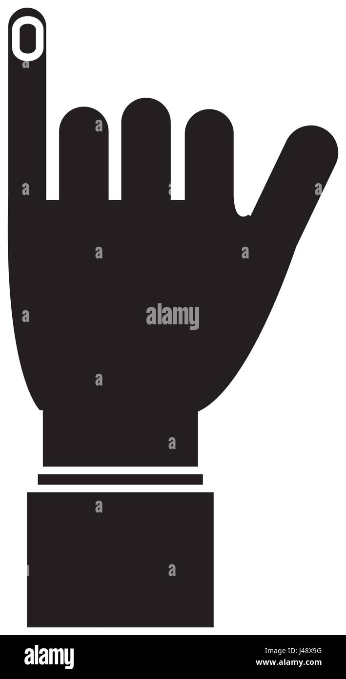 human hand icon Stock Vector Image & Art - Alamy