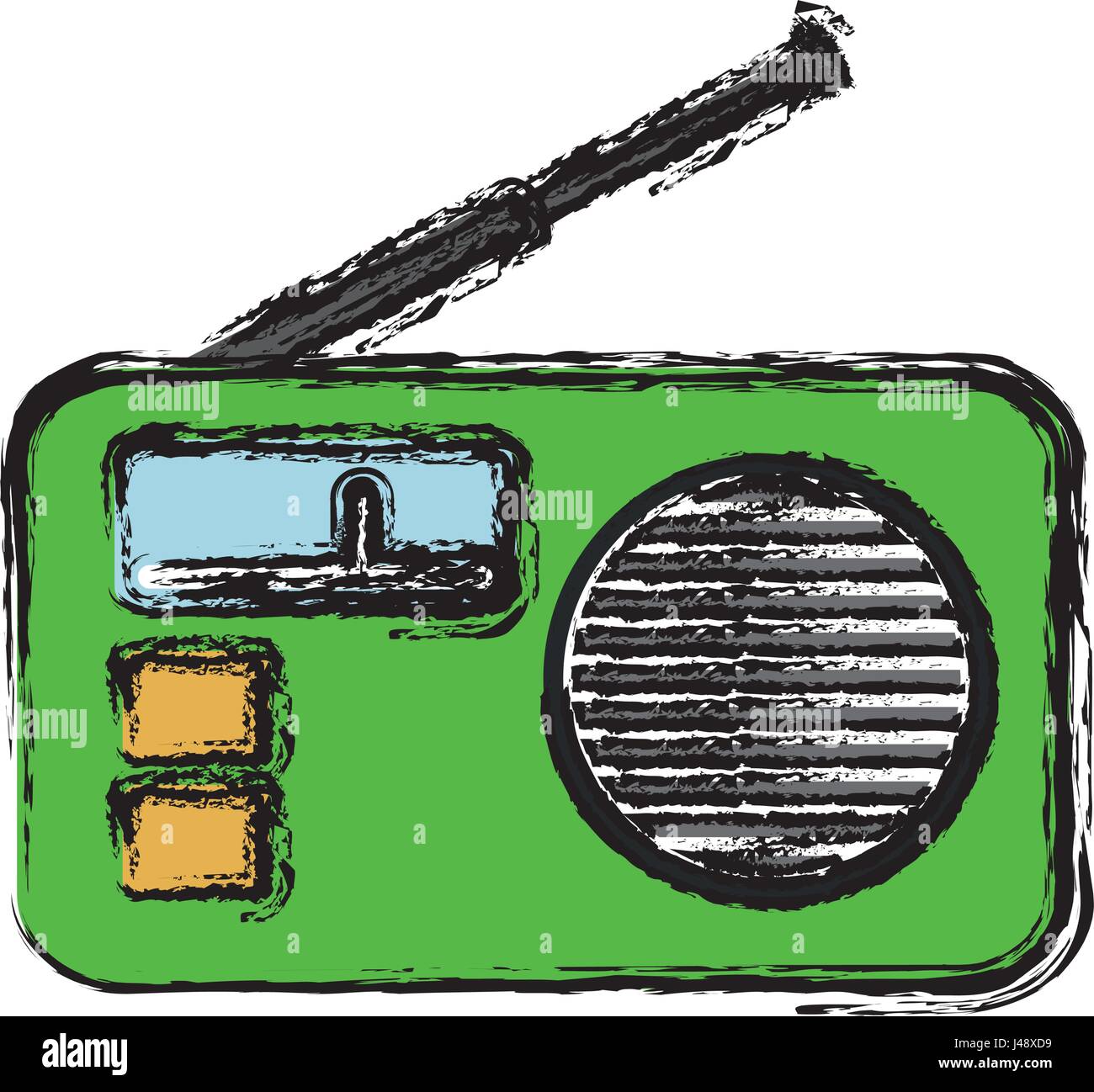 retro radio icon Stock Vector Image & Art - Alamy