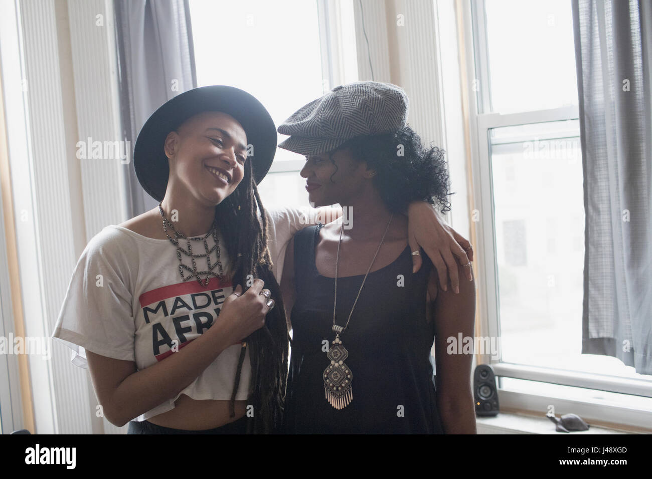 Two stylish young women Stock Photo - Alamy