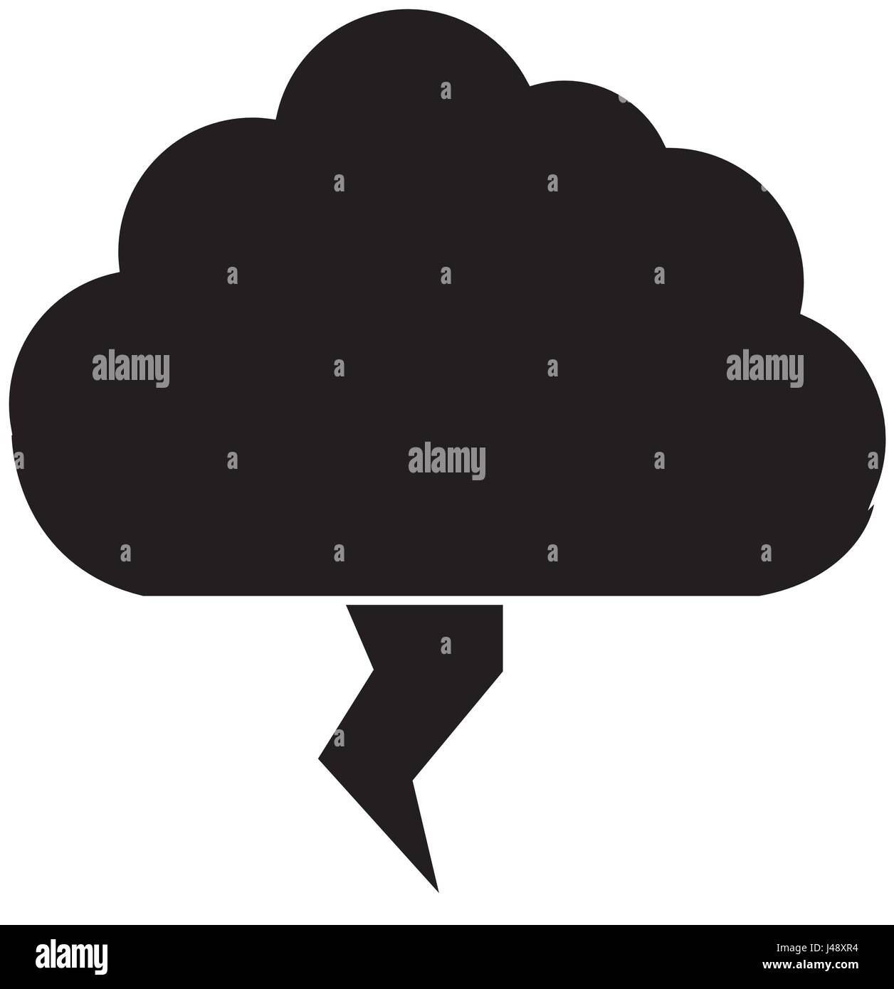 cloud and thunder icon Stock Vector Image & Art - Alamy