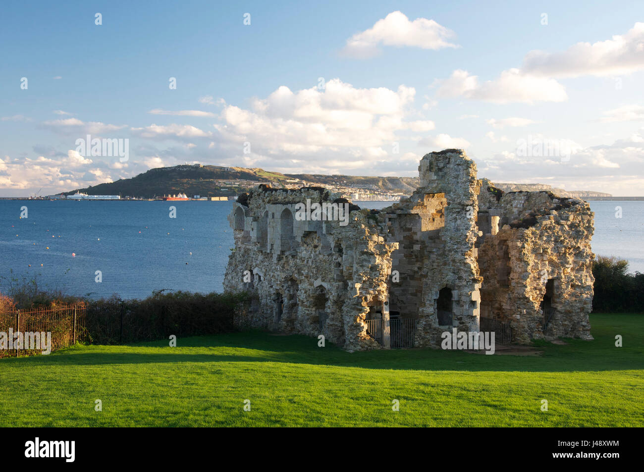 The ruined 16th Century Sandsfoot Castle, an artillery fort built in ...