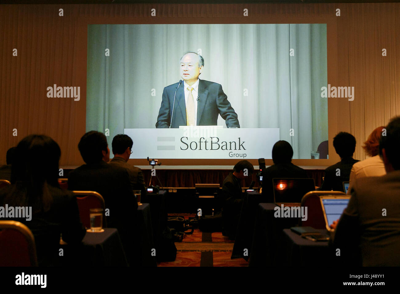 Tokyo, Japan. 10th May, 2017. SoftBank Chairman and CEO Masayoshi Son ...