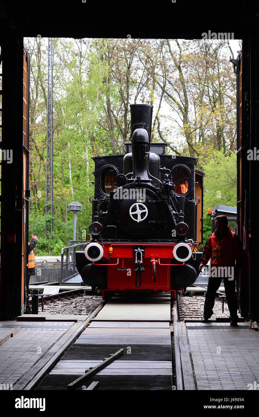 Berlin, Germany. 10th May, 2017. A restored Prussian T3 steam engine in ...