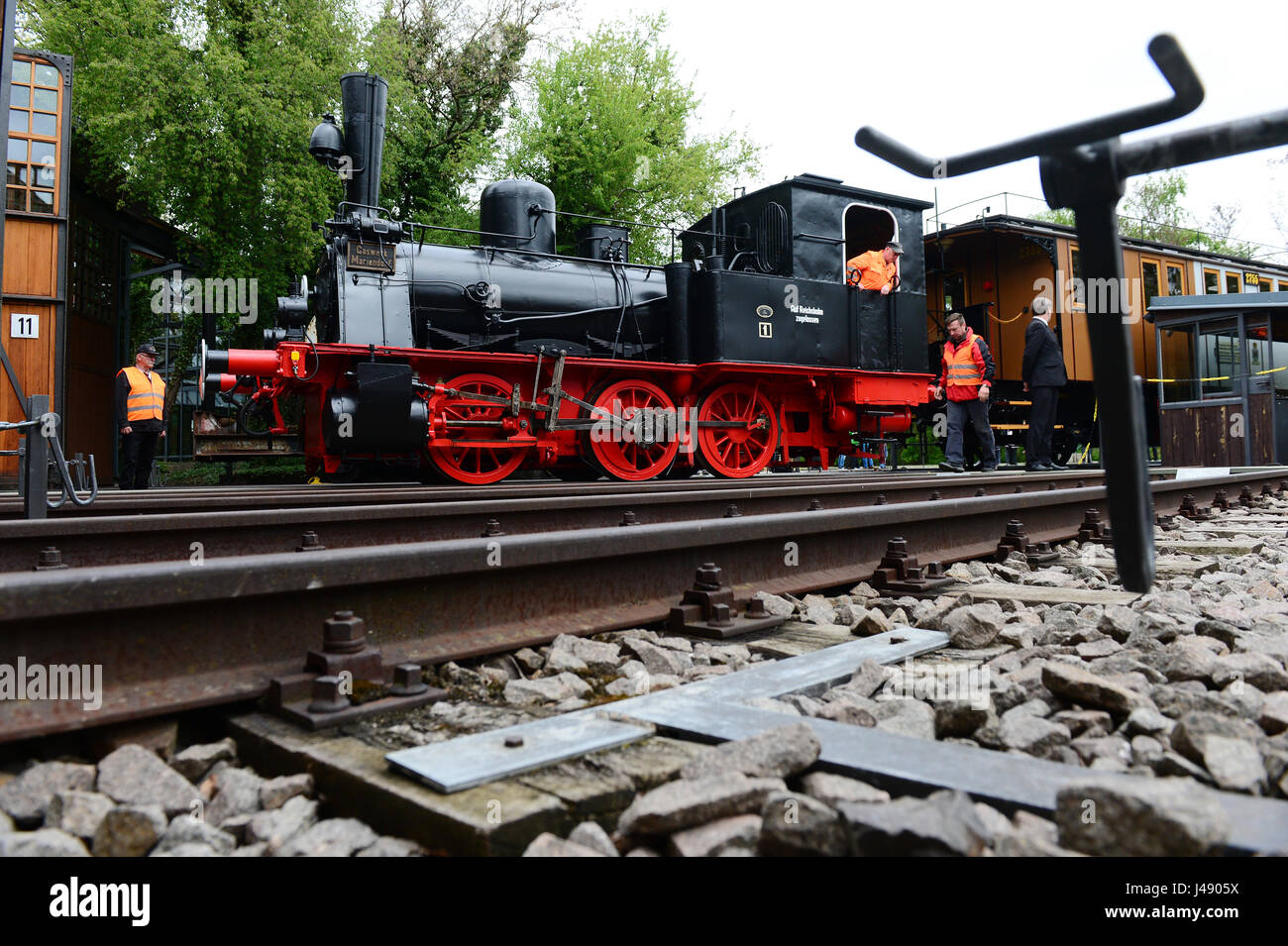 Berlin, Germany. 10th May, 2017. A restored Prussian T3 steam engine in ...