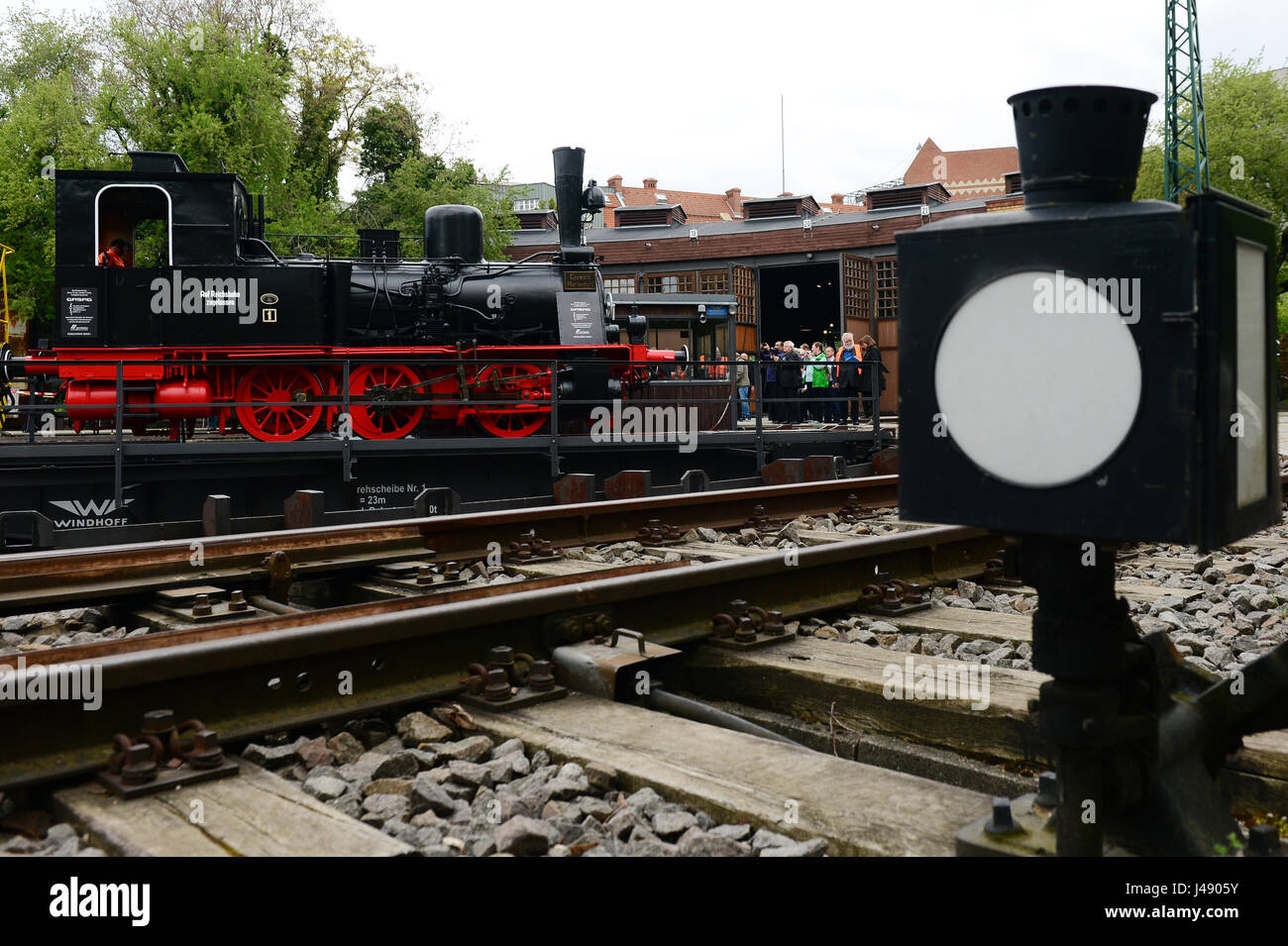 Berlin, Germany. 10th May, 2017. A restored Prussian T3 steam engine in ...