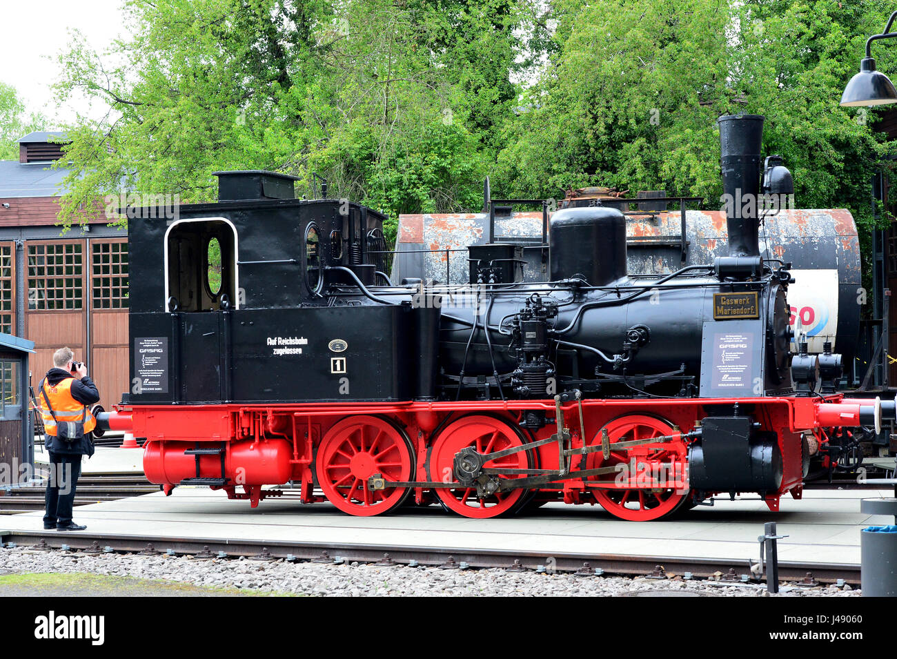 Berlin, Germany. 10th May, 2017. A restored Prussian T3 steam engine in ...