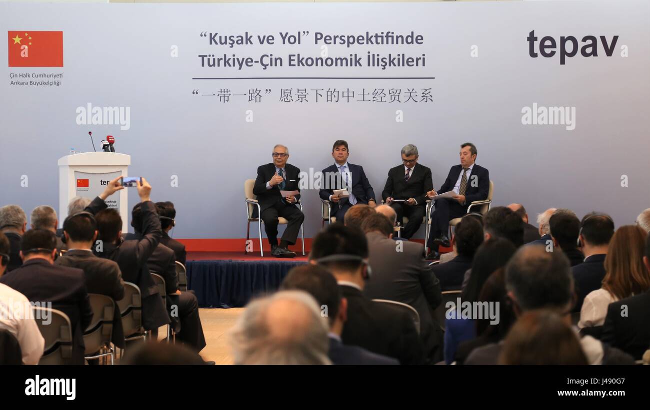 Ankara, Turkey. 9th May, 2017. Turkish government officials and ...