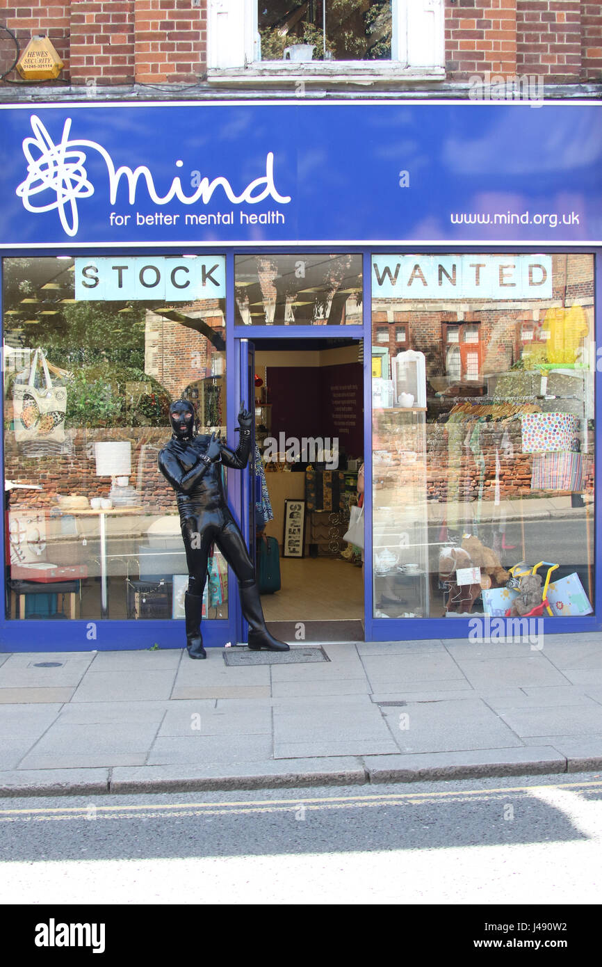 Maldon, Essex, UK. 10th May, 2017. The Gimp Man of Essex appears in the ...