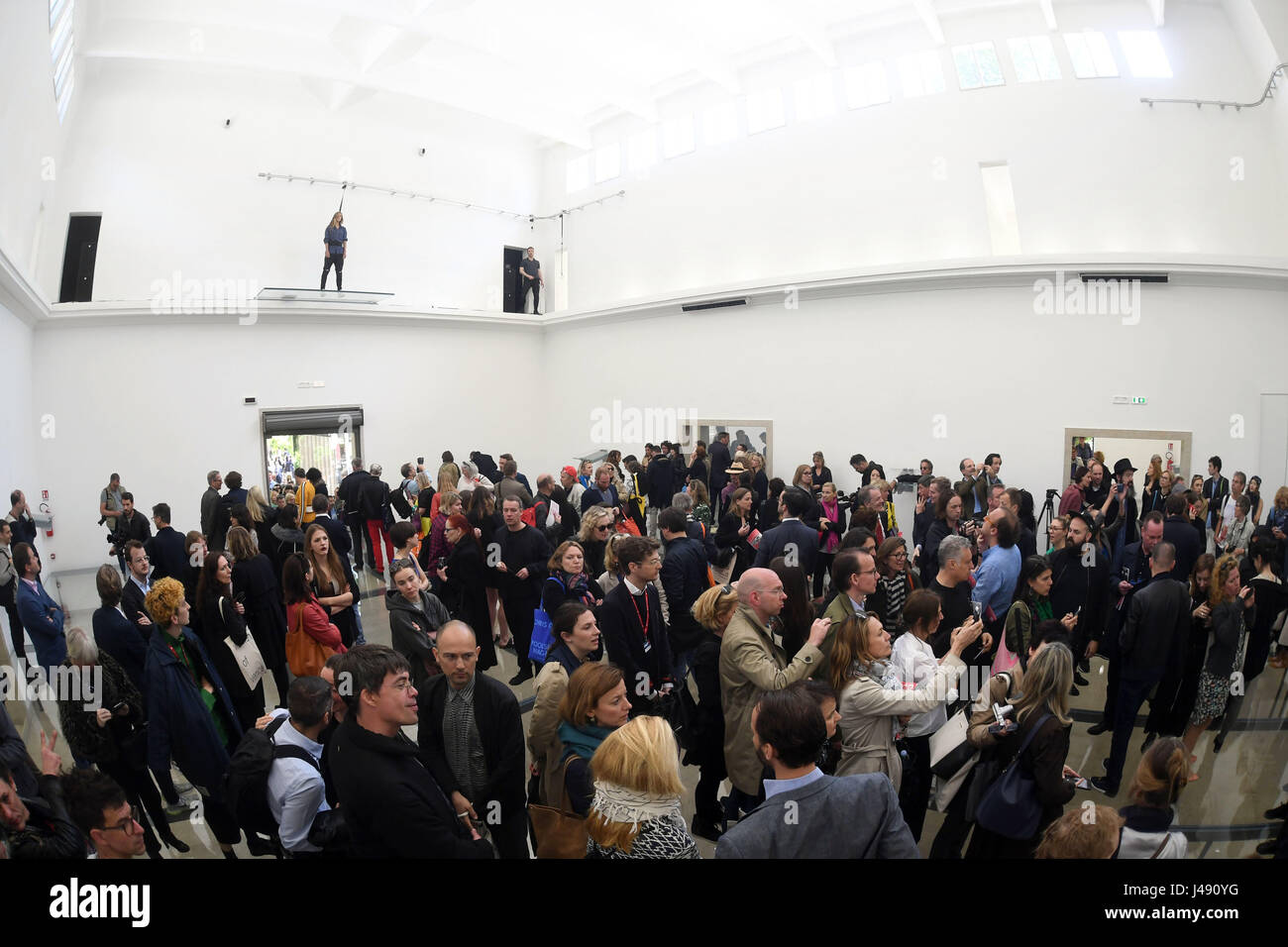 Venice, Italy. 10th May, 2017. Actors perform a performance by Anne ...