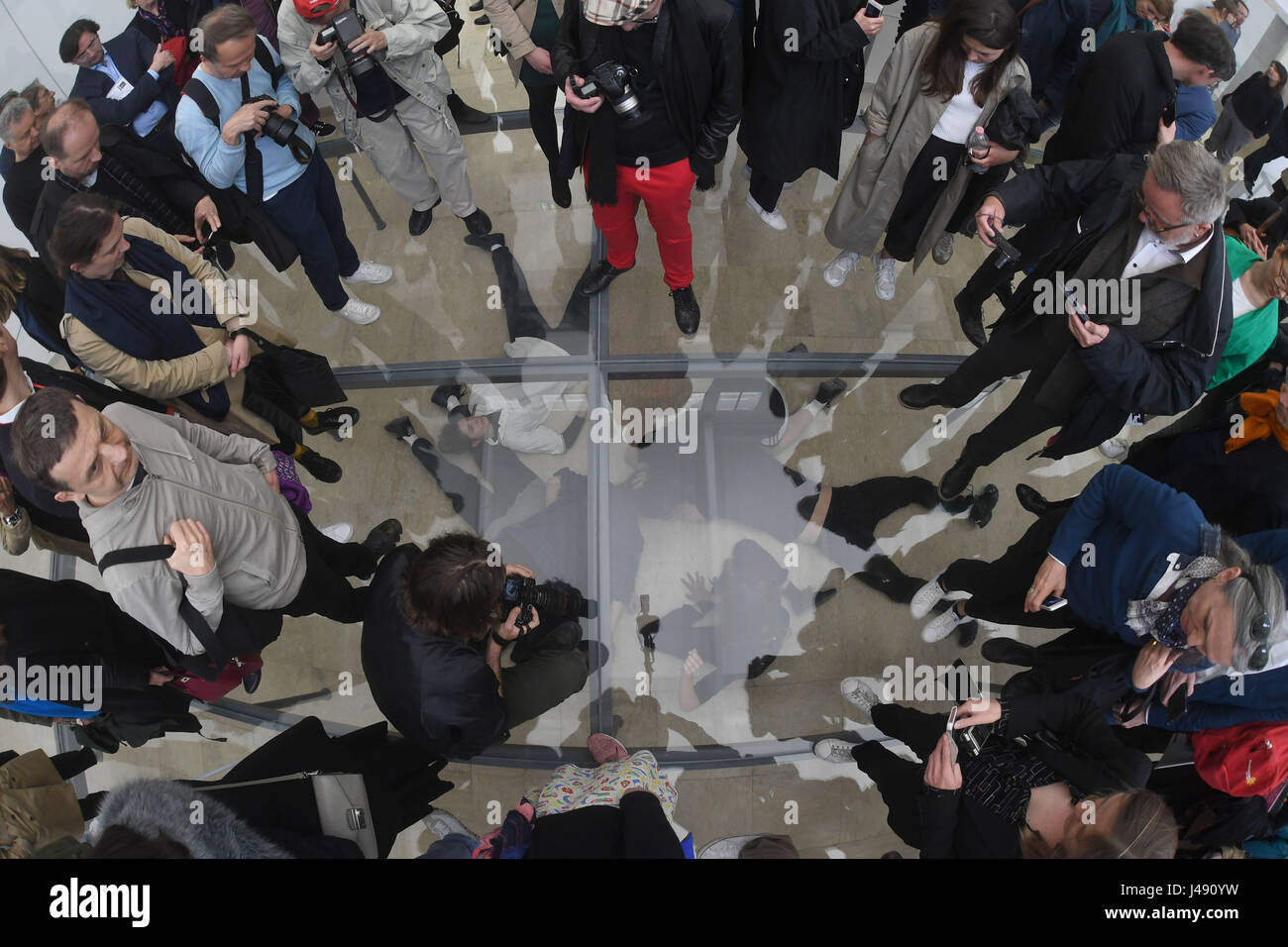 Venice, Italy. 10th May, 2017. Actors perform a performance by Anne ...