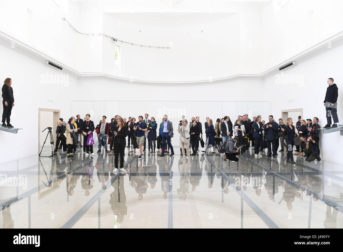 Venice, Italy. 10th May, 2017. Actors perform a performance by Anne ...