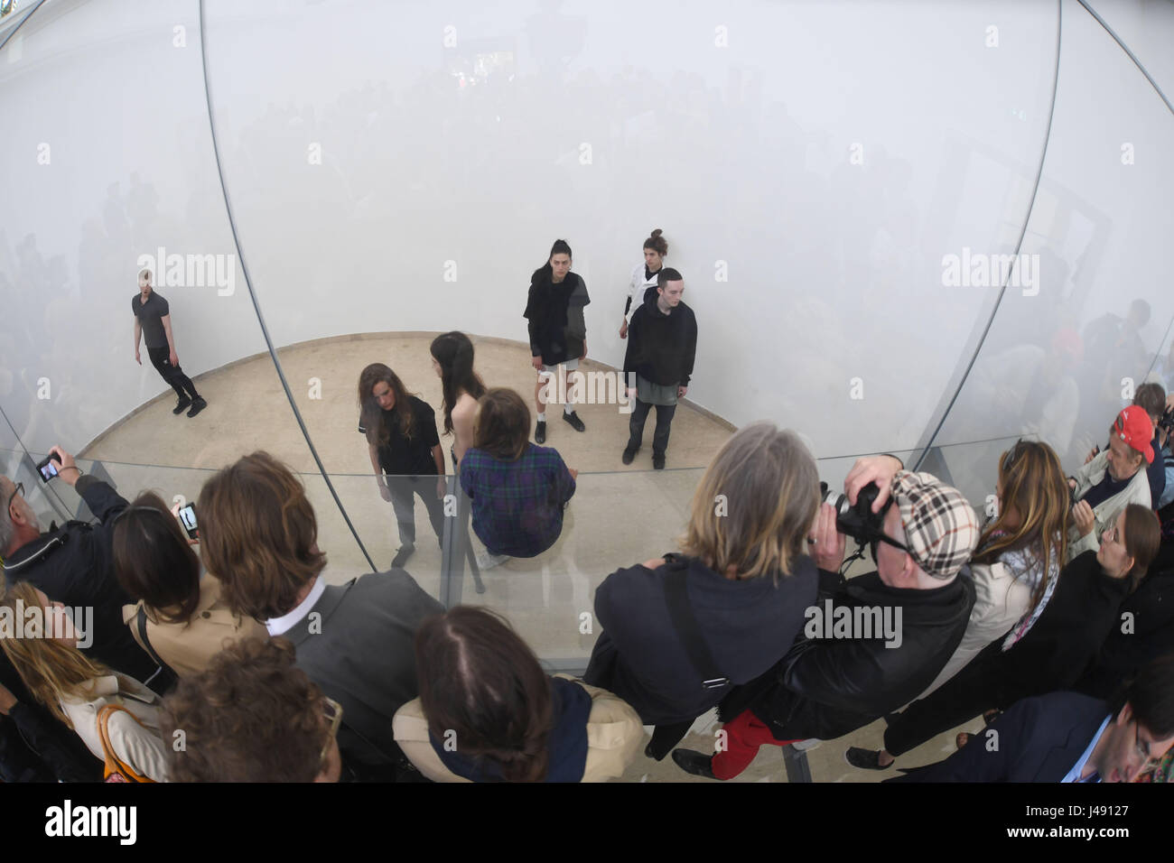Venice, Italy. 10th May, 2017. Actors perform a performance by Anne ...