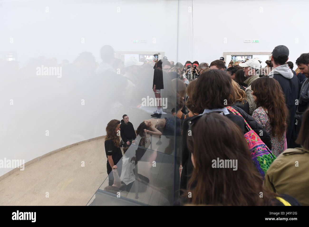 Venice, Italy. 10th May, 2017. Actors perform a performance by Anne ...