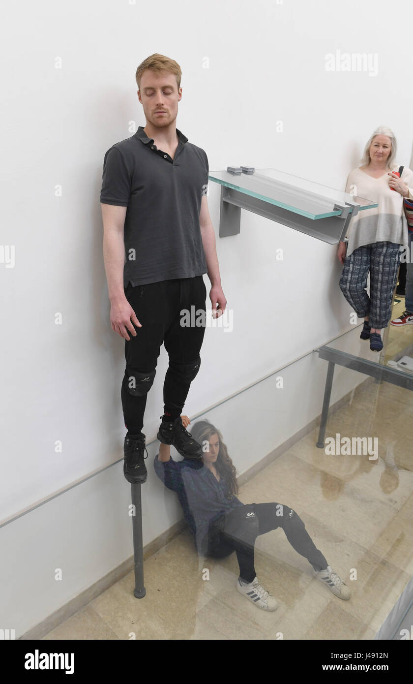 Venice, Italy. 10th May, 2017. Actors perform a performance by Anne ...
