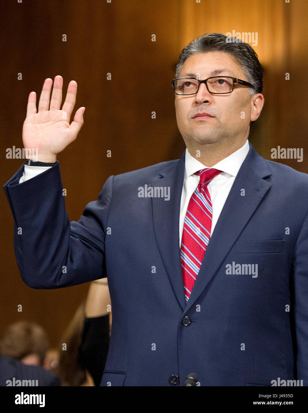 Washington DC, USA. 10th May, 2017. Makan Delrahim is sworn-in to ...