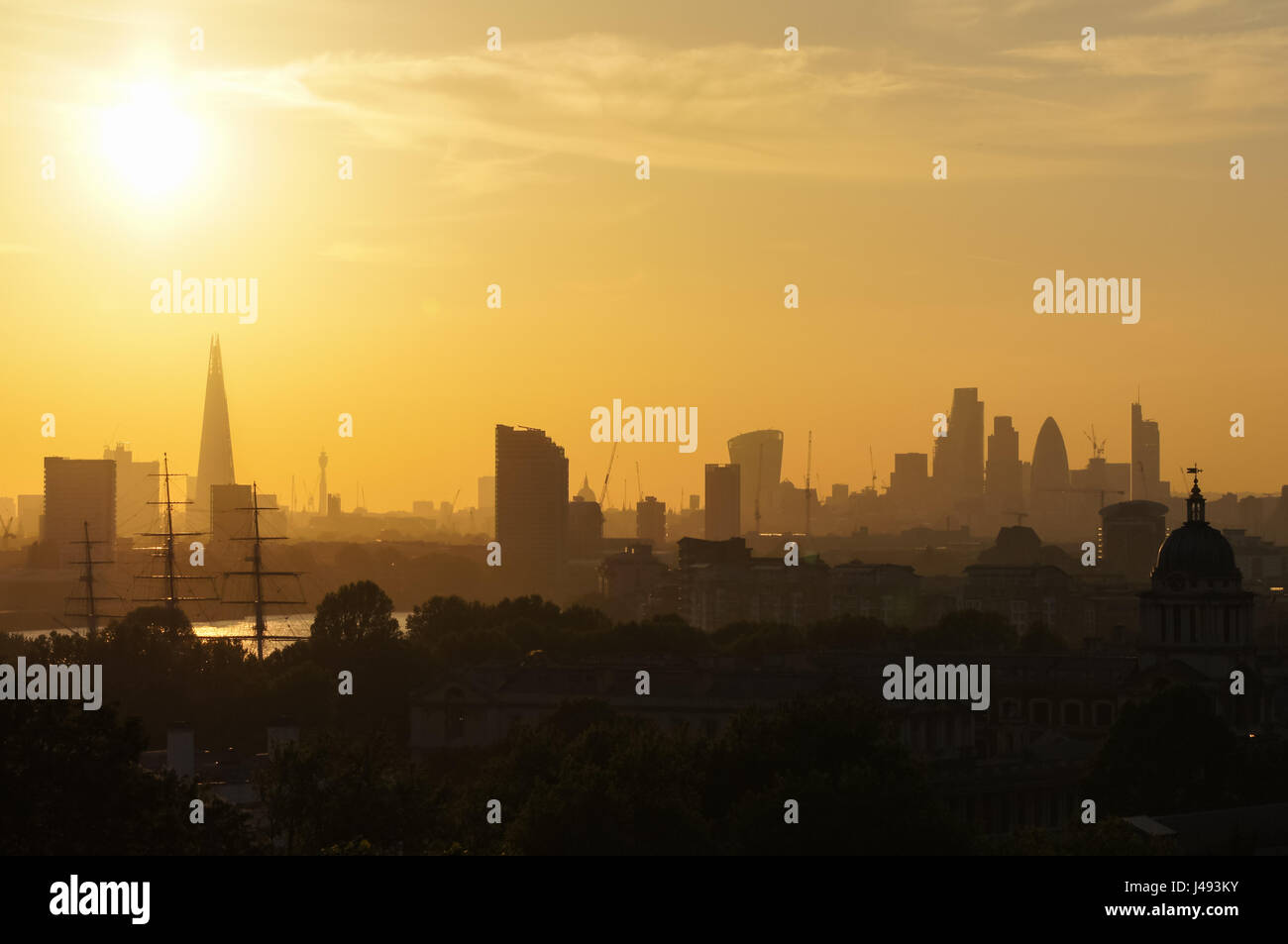Sunset in London, England United Kingdom UK Stock Photo - Alamy