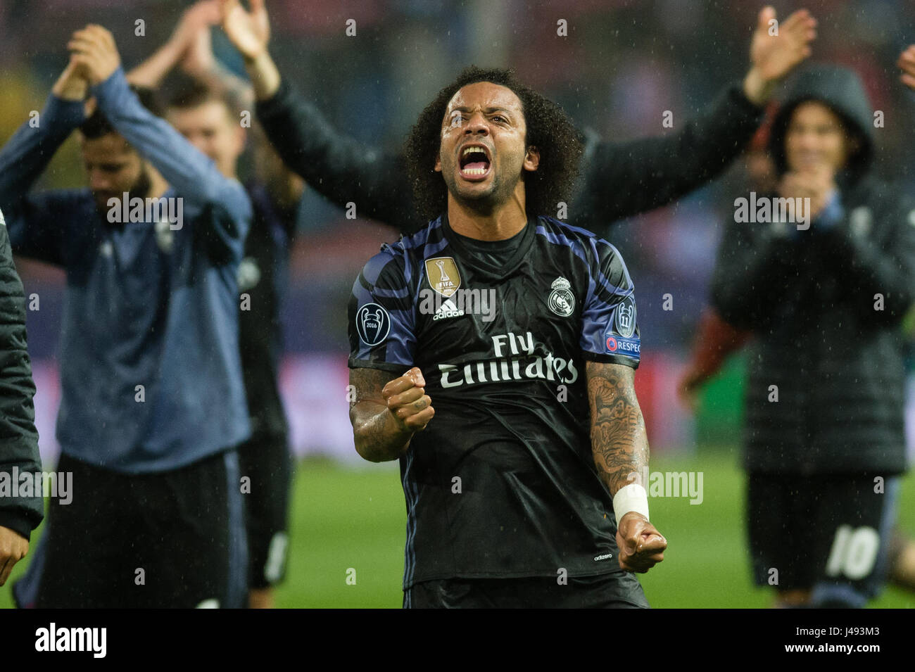 Madrid, Spain. 10th May, 2017. Marcelo during a Champions League ...