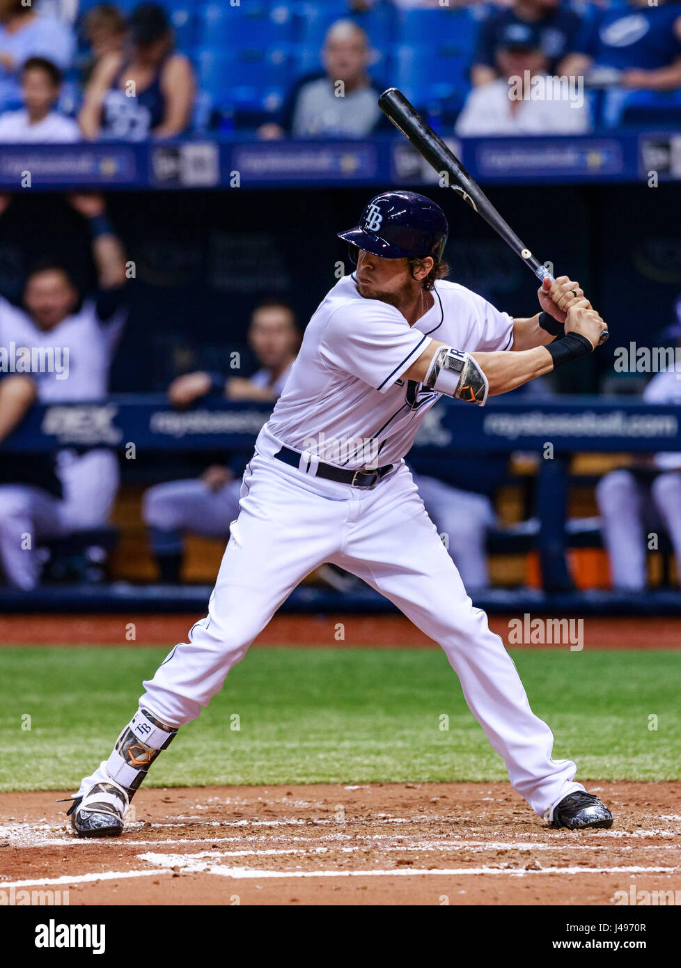 Tropicana Field. 09th May, 2017. Florida, USA-Tampa Bay Rays right ...