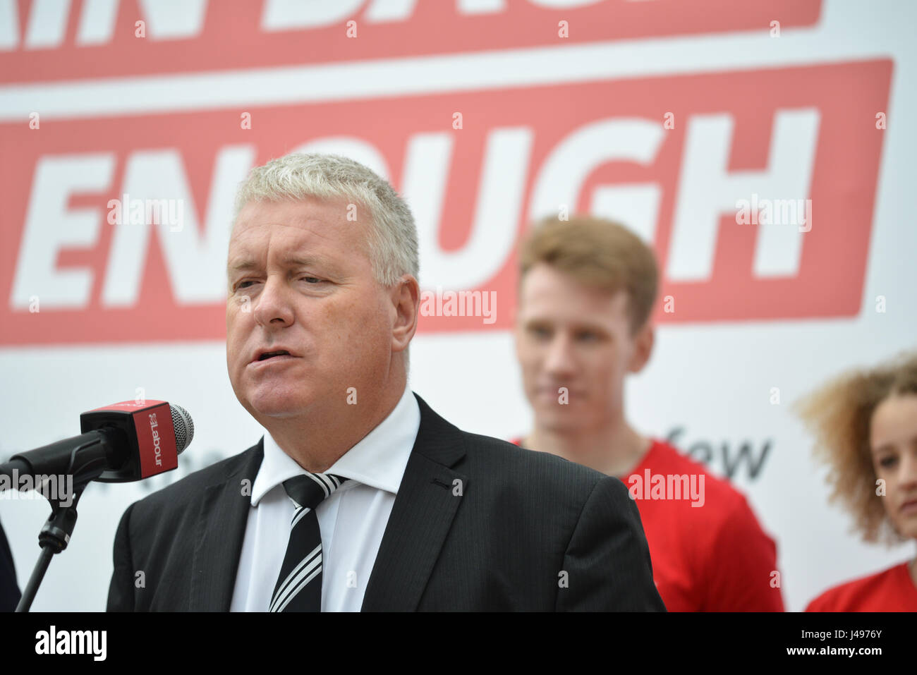 South Bank, London, UK. 11th May 2017. Ian Lavery launches Labour's ...