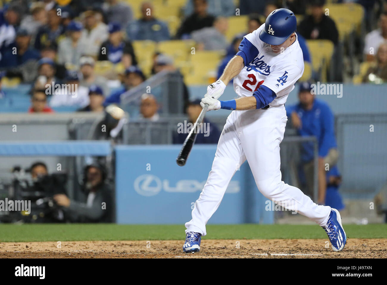 Los Angeles, CA, USA. 9th May, 2017. Los Angeles Dodgers second baseman ...
