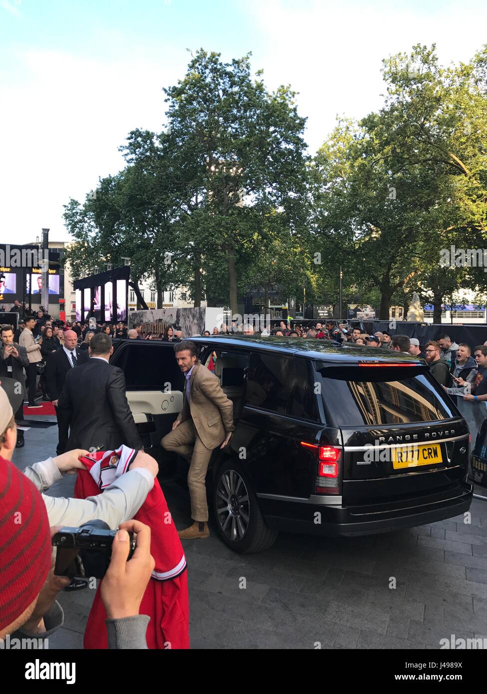 Leicester Square, London, UK; 10th May 2017; David Beckham attending ...