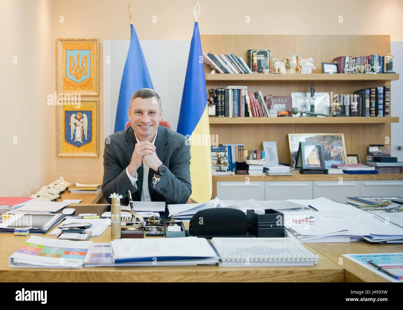 Kiev, Ukraine. 11th May, 2017. Vitali Klitschko, former boxer and mayor ...